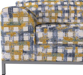 Potah na pohovku IKEA  Kramfors 3-místná barva modrá látka pletený vzor, vzorované