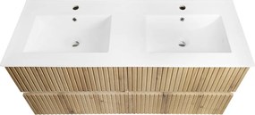 Aqualine Aqualine, PANEDA STRIP umyvadlová skříňka 119x55x45,2cm, dub emporio, PN312