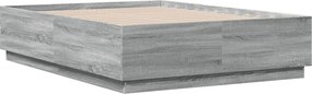 Rám postele šedý sonoma 120 x 190 cm kompozitní dřevo 3209749