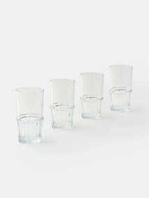 Sinsay - Sada sklenic s tvarovaným dnem 4 pack - clear
