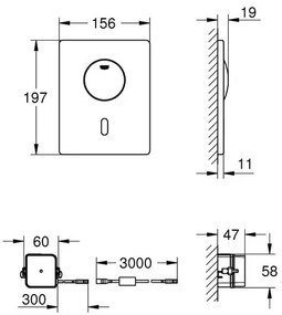 Grohe Tectron Skate infračervená elektronika pro wc nádržky 37419SD0