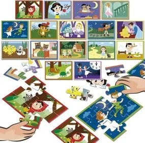 EDUCA Puzzle bitva Pohádky / 16x9 dílků / od 4 let