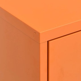 Úložná skříň oranžová 80 x 35 x 101,5 cm ocel 336165