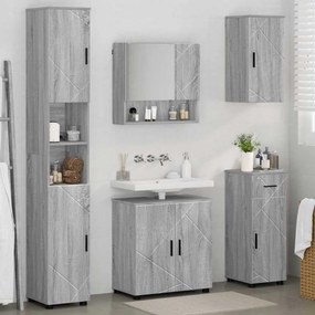 Sada koupelnového nábytku 5 ks Šedá Sonoma 61 x 35 x 64 cm 3392999
