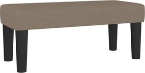Box spring postel s matrací taupe 90x200 cm textil 3136649
