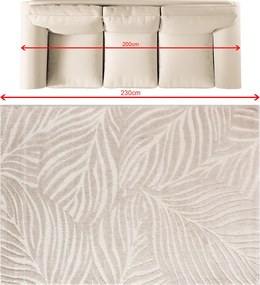 Koberec Velora beige 160x230 cm