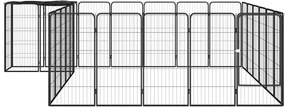 26panelová ohrádka pro psy černá 50 x 100 cm práškovaná ocel 3115952