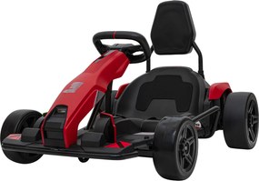 Ramiz Dětská motokára na baterie Fast 3 Drift červená + funkce driftu + motory 2x150W + LED rádio + pásy