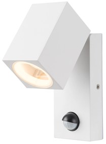 AZzardo Venkovní nástěnné svítidlo Goran s pohybovým senzorem, IP54 Barva: Bílá