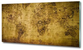 Wallmuralia Foto-obrah sklo tvrzené Stará mapa světa 100x50