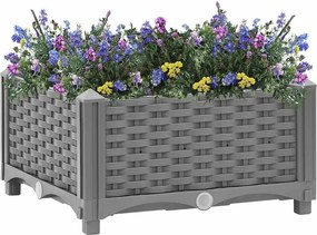 Vyvýšený záhon 40 x 40 x 23 cm polypropylen 153289
