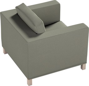Potah na křesko IKEA Karlanda, krátký barva šedá látka pletený vzor