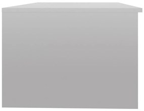 Konferenční stolek lesklý bílý 102x50x36 cm kompozitní dřevo - Default Title
