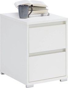 XXXLutz NOČNÍ STOLEK, bílá, 40/55/48 cm Carryhome - 000003003404