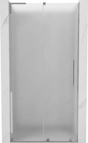 Mexen Velar L, posuvné sprchové dveře do otvoru 110 cm, 8mm sklo námraza, chromová, 871-110-003-31-01