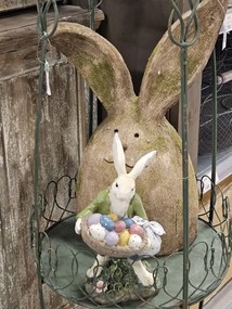 Dekorace králíček s vajíčky - 18*16*32 cm