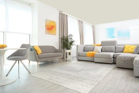 Mono Carpet, Kusový koberec Efor Shaggy 2137 Cream, 80x150, bílá, ložnice