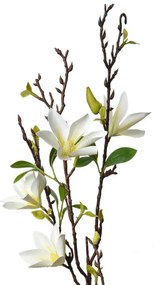 Velká umělá květina bílá magnolie hvězda – 84 cm
