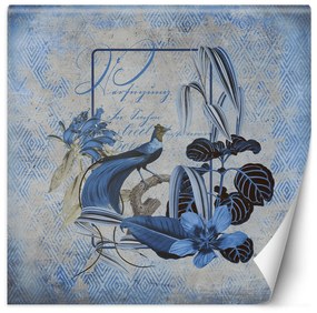 Gario Fototapeta Modrá abstrakce ptáci zvířata - Andrea Haase Materiál: Vliesová, Rozměry: 100 x 100 cm