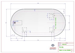 Oválné zrcadlo do koupelny s LED osvětlením - 100 x 50 cm s dotykovým senzorem - Ambiente Oval