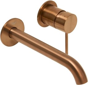 Umyvadlová baterie SAT Aurum včetně podomítkového tělesa broušená rose gold SATBAUR101BRG