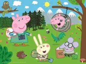 Trefl - Puzzle - Prasátko Peppa v přírode / 30 dílků / 27 x 20 cm / vě