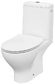Cersanit Moduo - WC kombi se sedátkem SoftClose, zadní odpad, boční napouštění, CleanOn, bílá K116-001
