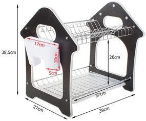 Verk Group Sušička nádobí stojanový mixér s dvoupatrovým odkapávačem