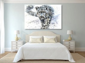 Obraz kreslený leopard - 120x80 cm