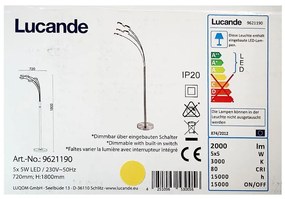 Lucande Lucande - LED Stmívatelná stojací lampa CATRIONA 5xLED/5W/230V LW0745