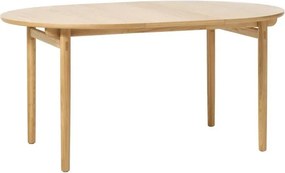 Kulatý rozkládací jídelní stůl v dekoru dubu ø 120 cm Carno – Unique Furniture