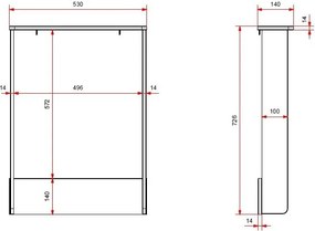 Bílý přebalovací pult Eva – Vipack