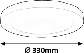 Rabalux Bílé přisazené/vestavné LED svítidlo Sonnet 330mm 30W 1490