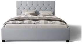 Čalouněná postel SWIFT + matrace + rošt, 180x200, sioux grey