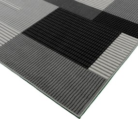 BE Koberec Lotus 9303 GREY - šedý obdélníkový Rozměr: 50x80 cm