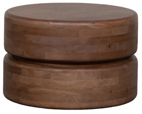 LABEL51 Konferenční stolek MILLY ø50 cm hnědý