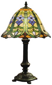 Květinová stolní lampa Eleanor v Tiffany stylu