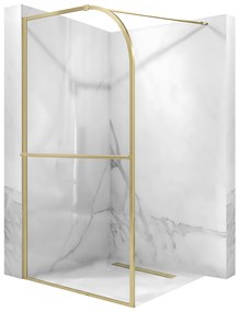 Rea Sky, sprchová zástěna Walk-In 120x200 cm, zlatá matná, REA-K4331