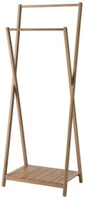 Bambusový věšák na oblečení compactor stender bamboo - dvojitý 60 x 34 x 142/162cm