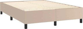 Box spring postel s matrací cappuccino 140x200 cm umělá kůže 3129038