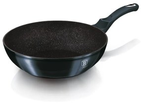 BERLINGERHAUS Wok s mramorovým povrchem 28 cm Metallic Line Aquamarine Edition