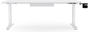 Elektrický stůl s nastavitelnou výškou ergonomický bílý,1600x800 mm: ARIA