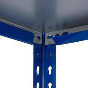 Bezšroubové kovové regál 250x60x50cm L profil, 5 polic