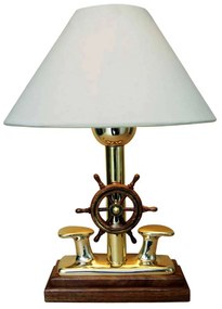 Dekorativní stolní lampa LUV se dřevem