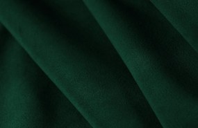 Tmavě zelená sametová modulární třímístná pohovka MICADONI MARGO 320 cm