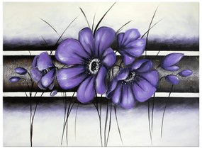 Gario Ručně malovaný obraz Tajemný fialový Vlčí mák Rozměry: 120 x 80 cm