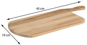 Excellent Houseware Prkénko na krájení Teak, teakové dřevo, 45x19 cm
