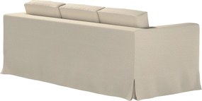Potah na pohovku IKEA  Karlanda 3-místná nerozkládací, dlouhý barva béžová látka pletený vzor