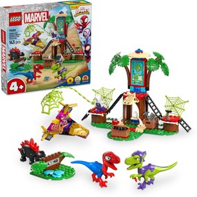 Lego marvel spidey a jeho úžasní přátelé 11200 spidey, gobby a raptoří bitva na základně na stromě 5702017814810