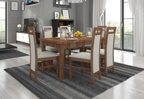 ADRK Furniture Sada stolu s židlemi RODOS 14 SE-ROD-14-L-B031